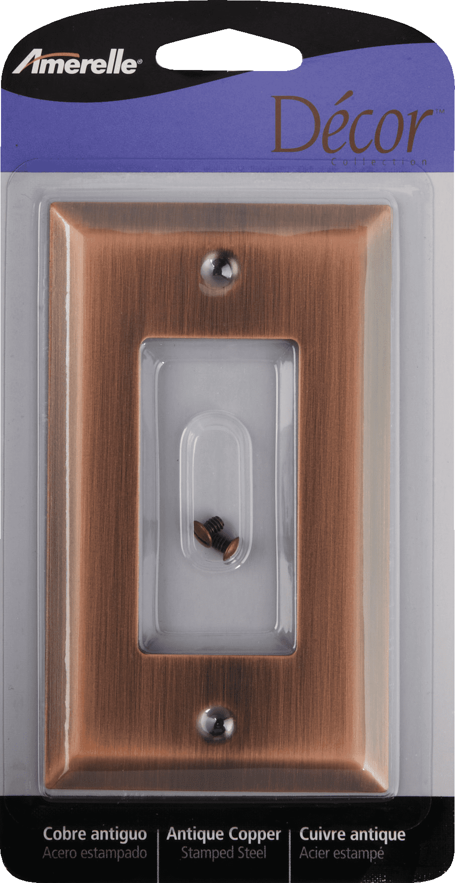 Amerelle Stamped Steel Rocker Decorator Wall Plate - Pack of 2 ...