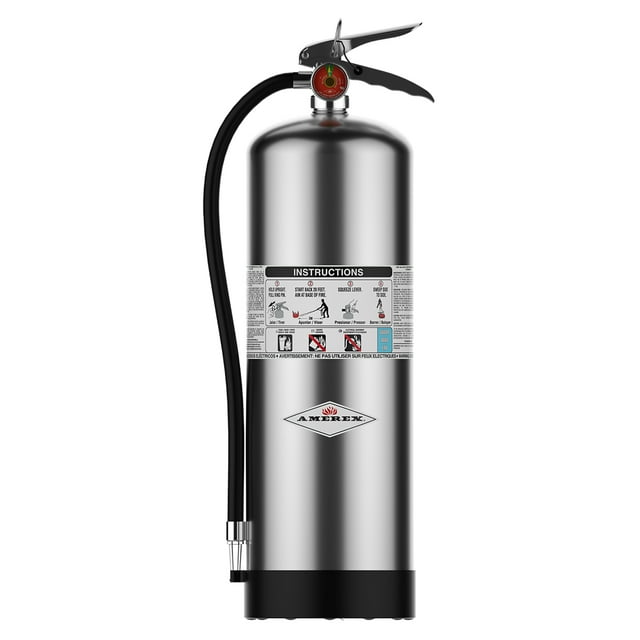 Amerex 240, 2.5 Gallon Water Class A Fire Extinguisher with 810 Heavy ...
