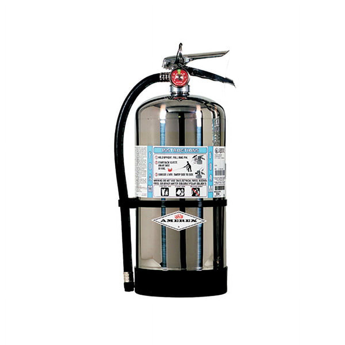Amerex 6 L AFFF Foam Extinguisher w/ Brass Valve & Wall Hook (2 Units ...