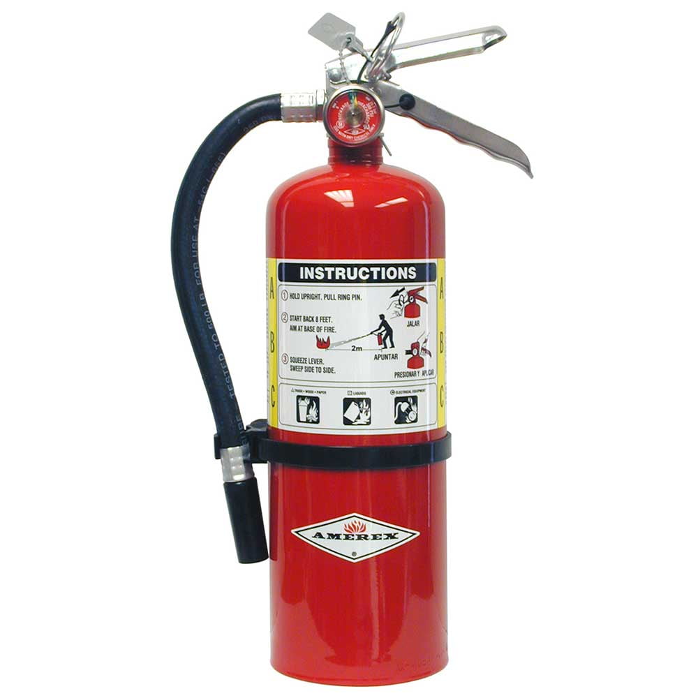 Amerex B402, 5lb ABC Dry Chemical Class A B C Fire Extinguisher, with ...