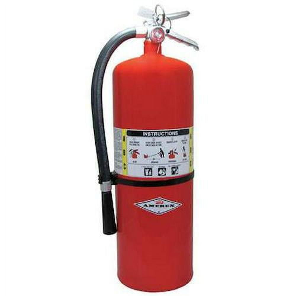 Amerex Fire Extinguisher, Class ABC, UL Rating 10A:120B:C, Rechargeable ...