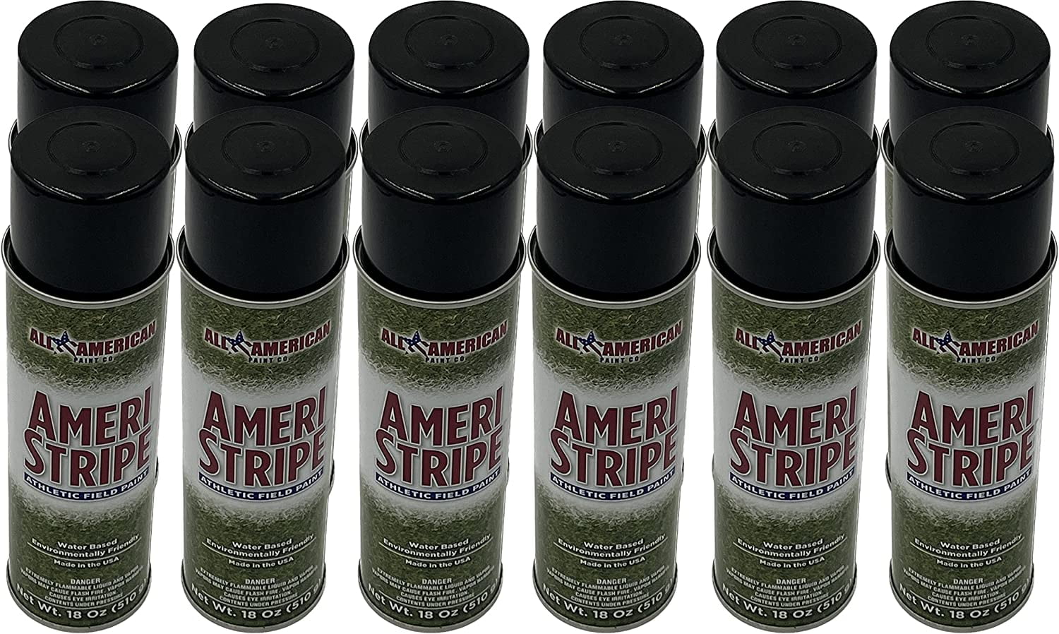 Ameri-Stripe Outdoor Athletic Field Marking Paint - 12 Can Case, 18 oz ...