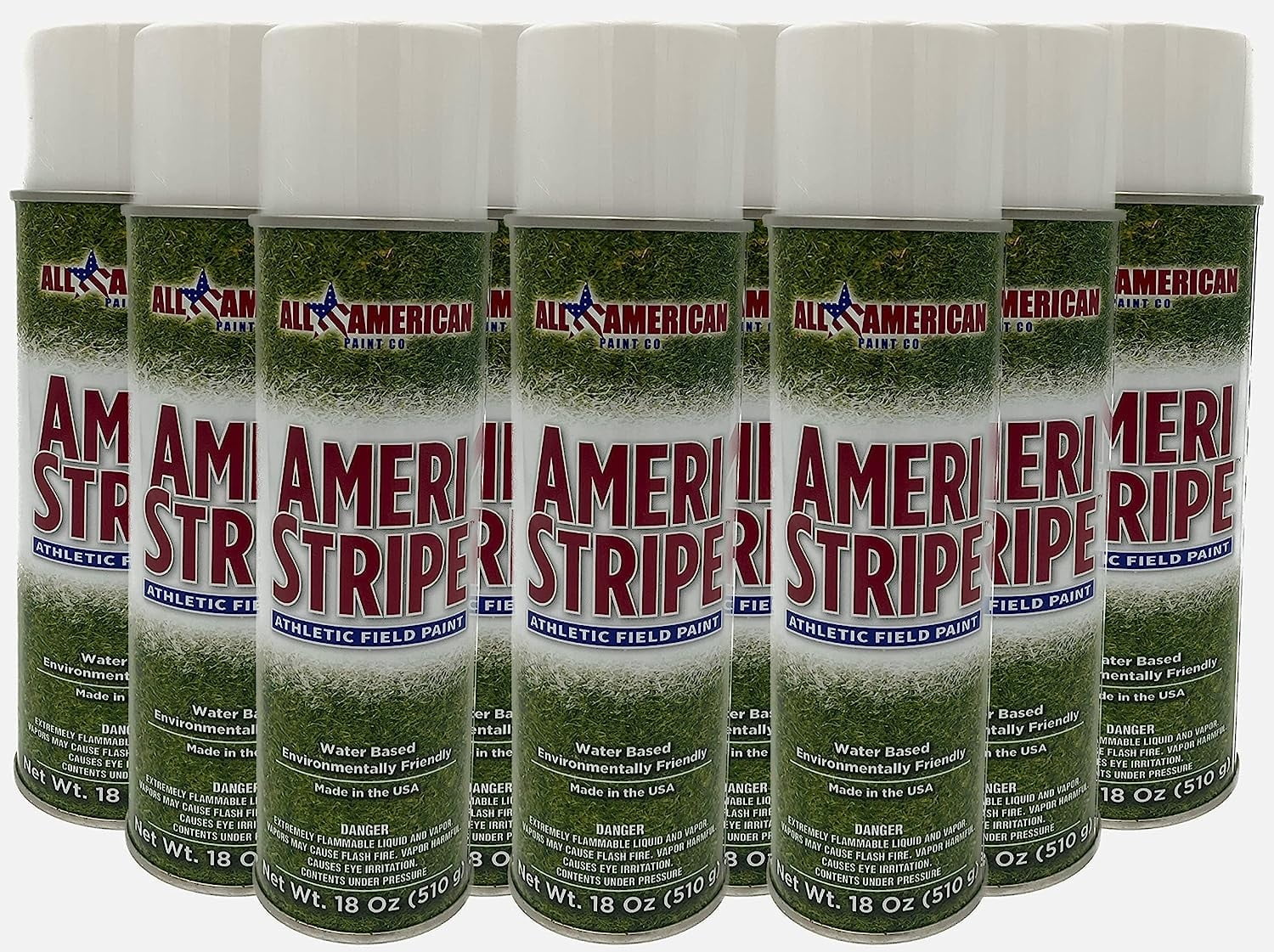 Ameri-Stripe White Athletic Field Marking Spray Paint - 1 Case Pack (12 ...