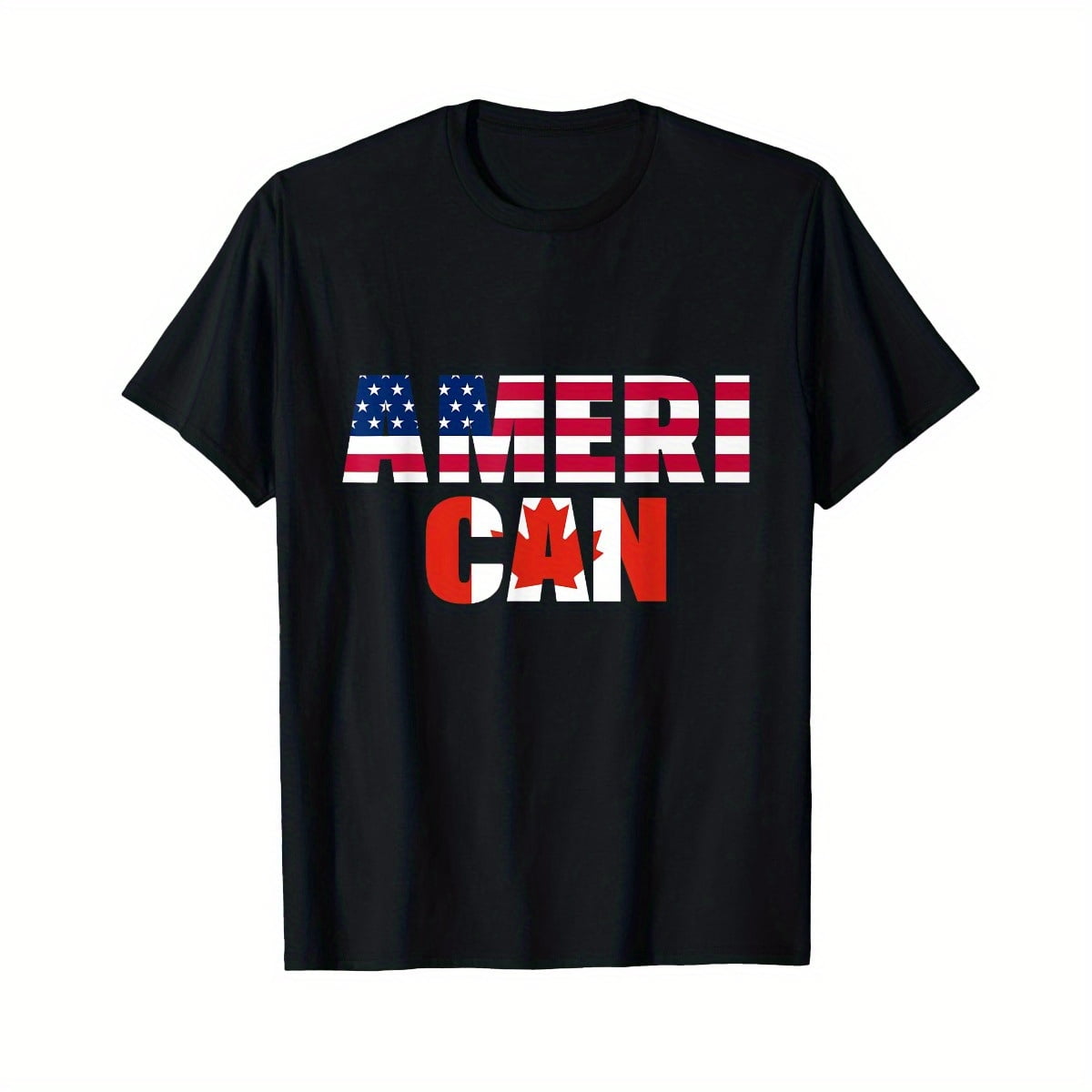 Ameri-can USA Canada Flag Canadian American 4th of July T-Shirt - Walmart.com