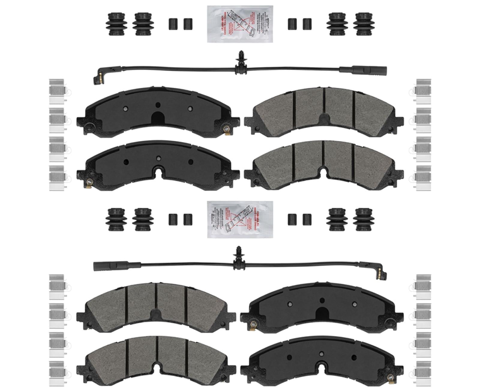 AmeriBRAKES Front & Rear Fleet Duty Disc Brake Pads For Silverado ...