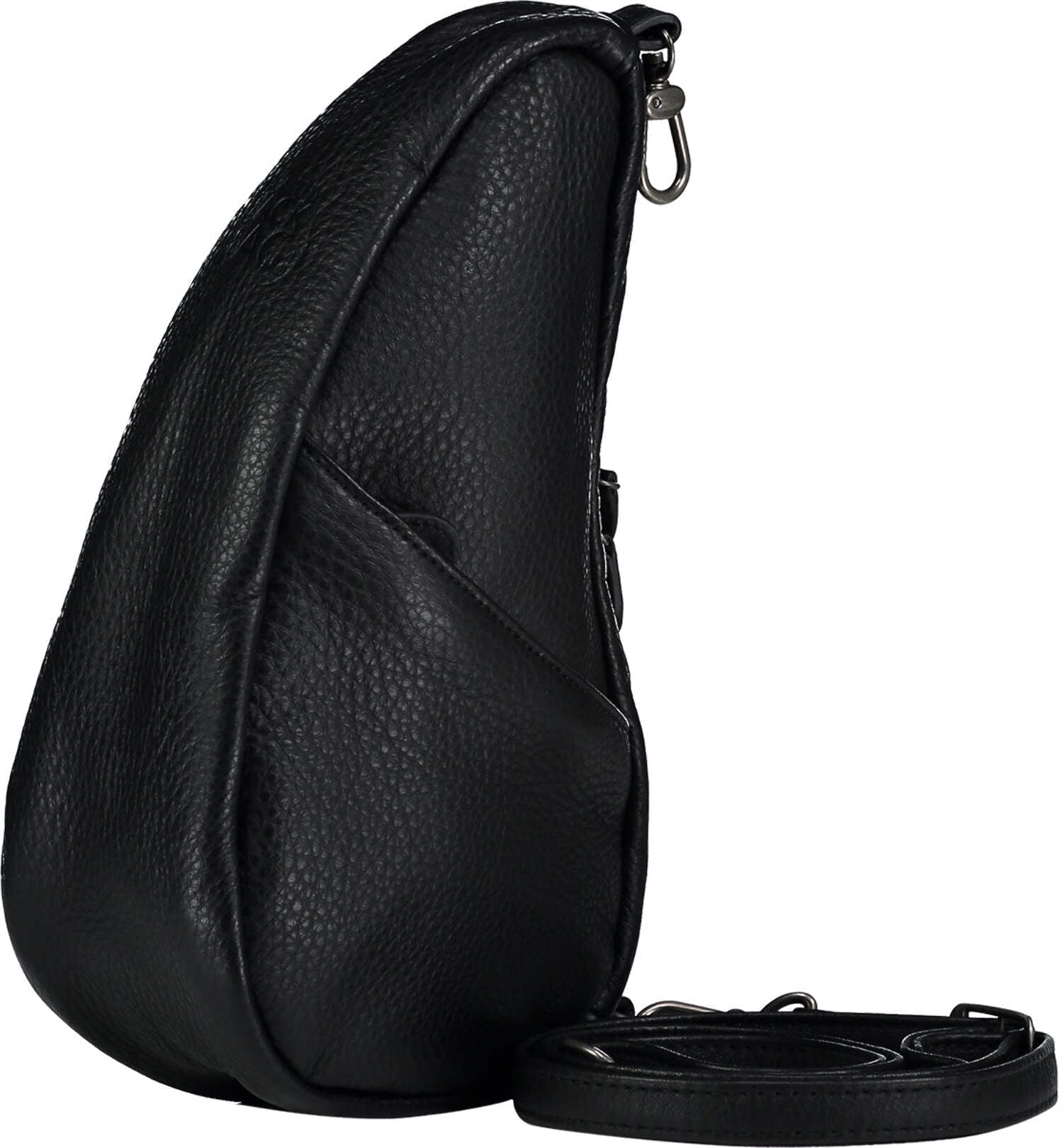 AmeriBag 10" Leather Crosbody Sling Baglett (Black) - Walmart.com