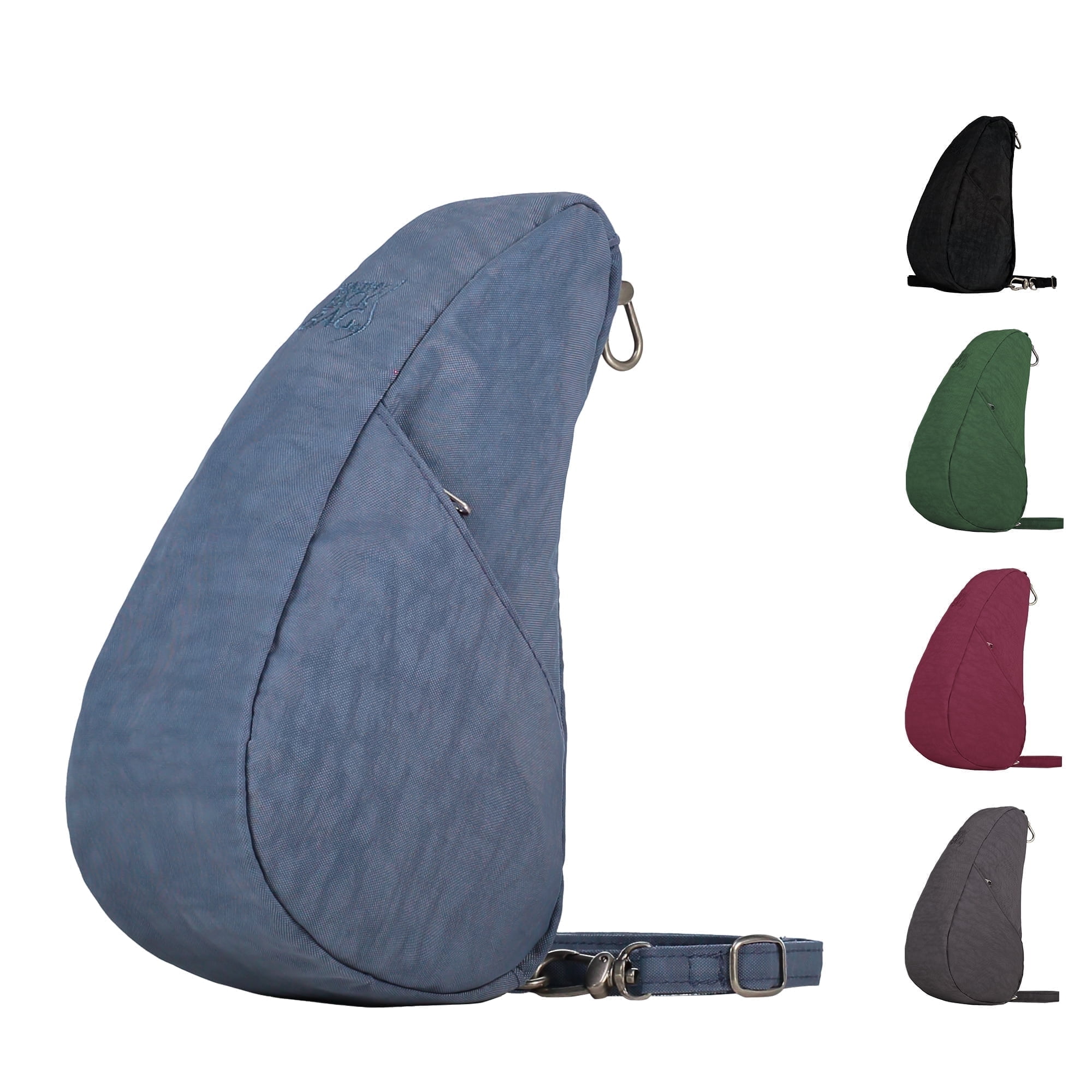 AmeriBag 10" Nylon Crosbody Sling Baglett (Vintage Indigo) - Walmart.com