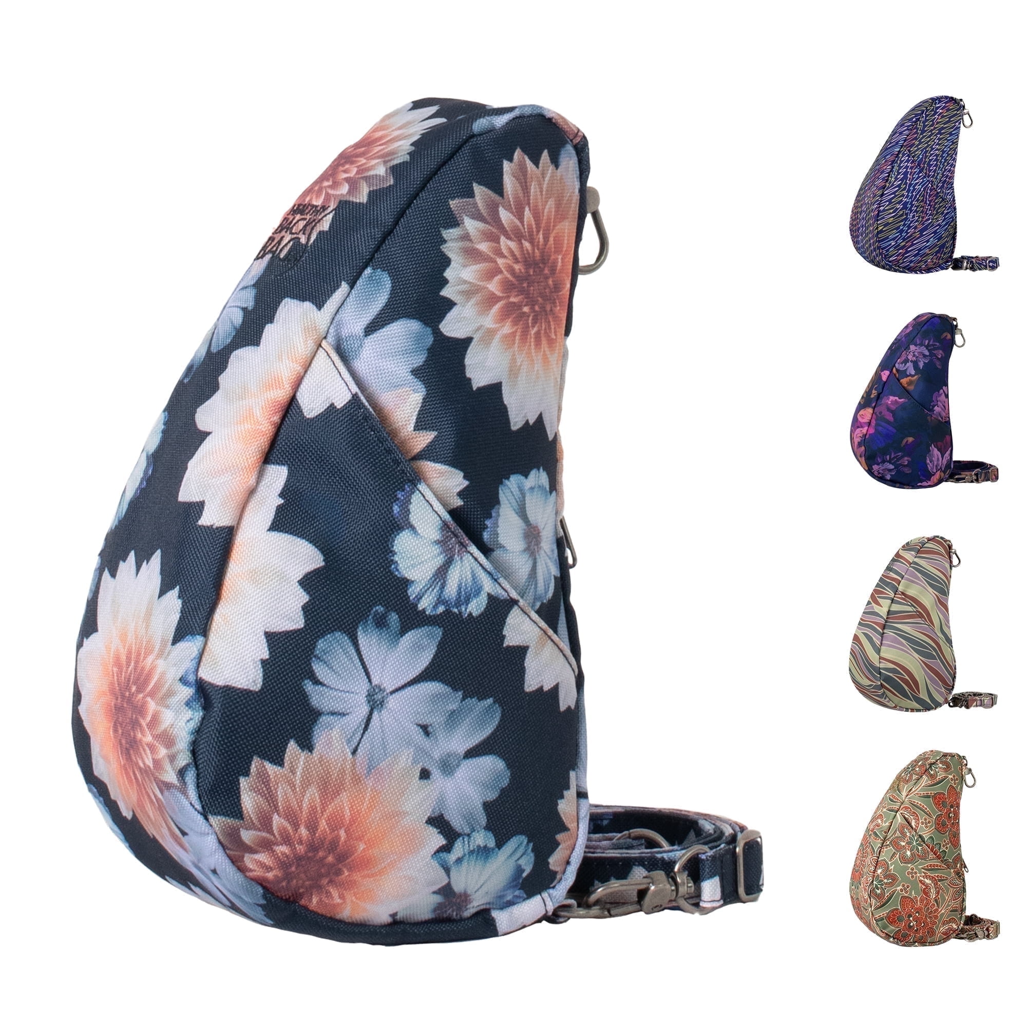 AmeriBag 10" Print Crosbody Sling Baglett (Dahlias) - Walmart.com