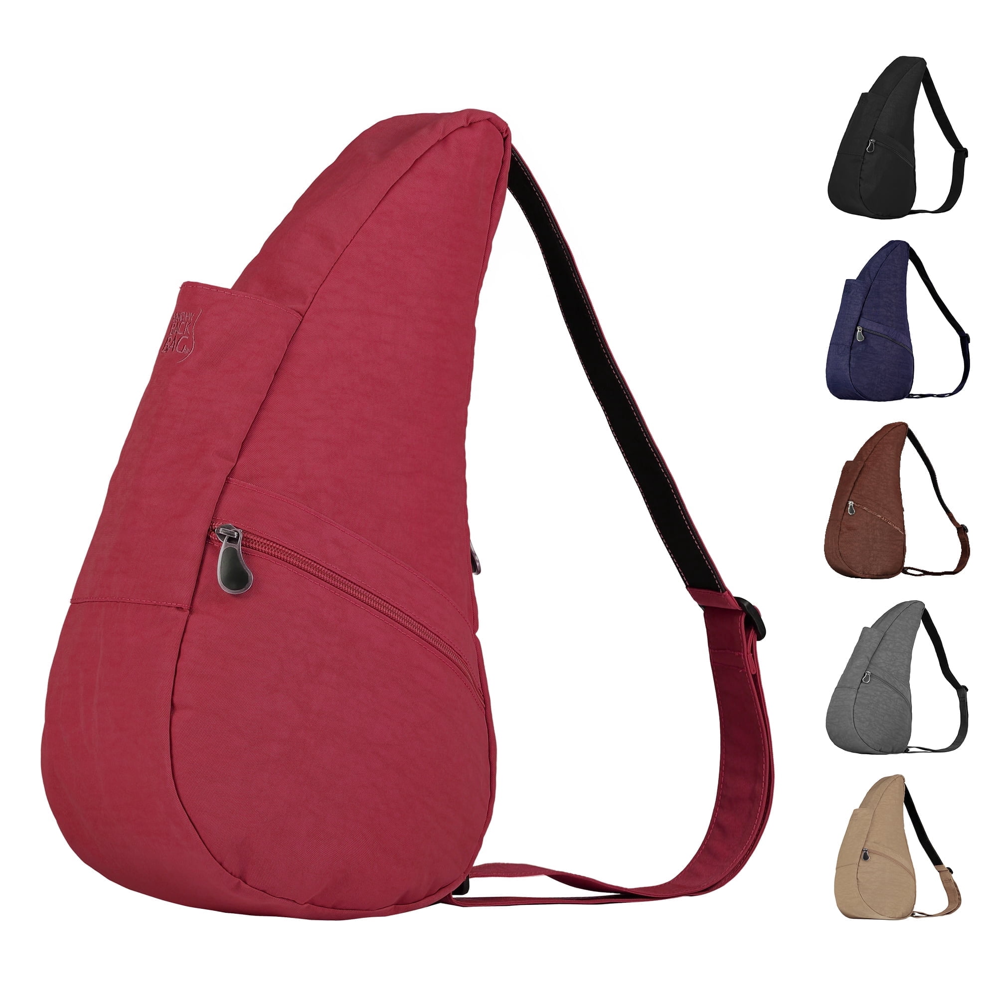 AmeriBag 15" Nylon Crossbody Sling Healthy Back Bag (Rosehip) - Walmart.com