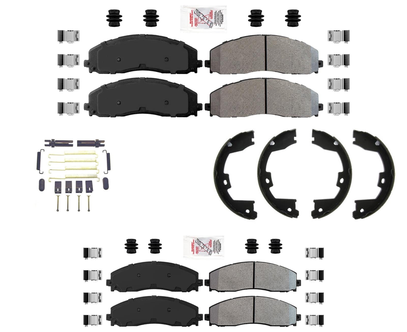 AmeriBrake Fleet Compound Pads Set for Ford F250 F350 Super Duty 2013 ...