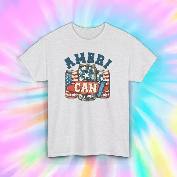 AmeriCAN Cans USA Flag Graphic T-Shirt - Walmart.com