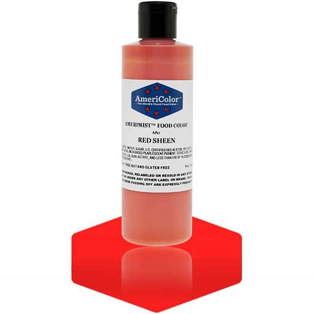 AmeriColor AmeriMist Red Sheen, 9 Ounce, Airbrush Food Color - Walmart.com