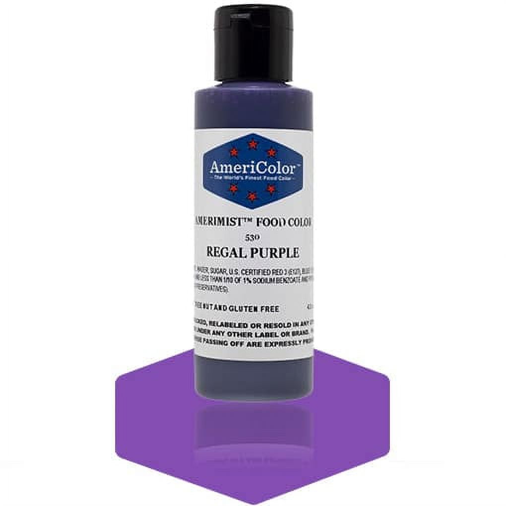AmeriColor AmeriMist Regal Purple, 4.5 Ounce, Airbrush Food Color ...