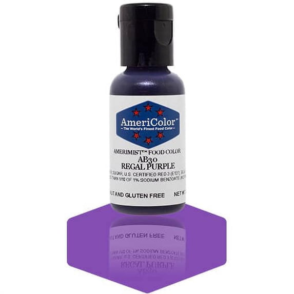 AmeriColor AmeriMist Regal Purple, .65 Ounce, Airbrush Food Color ...