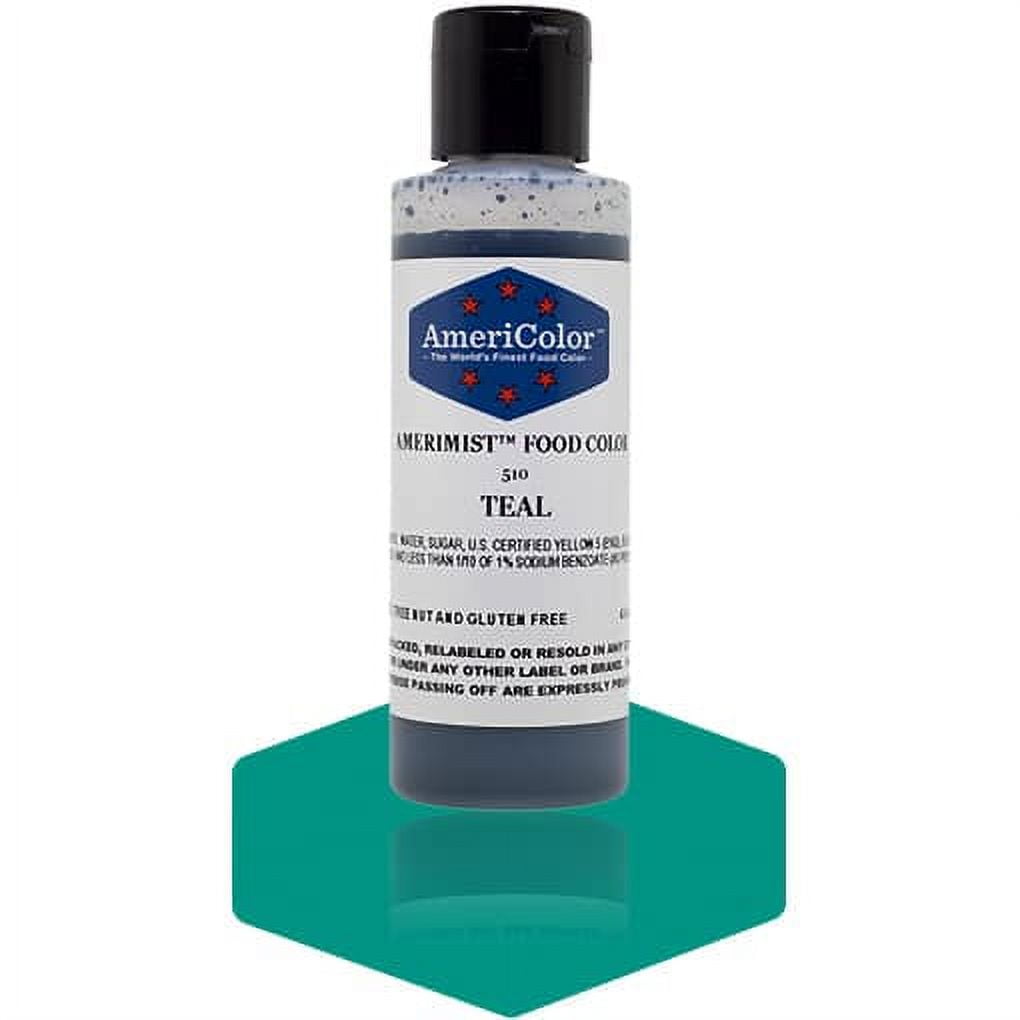 AmeriColor AmeriMist Teal , 4.5 Ounce, Airbrush Food Color - Walmart.com