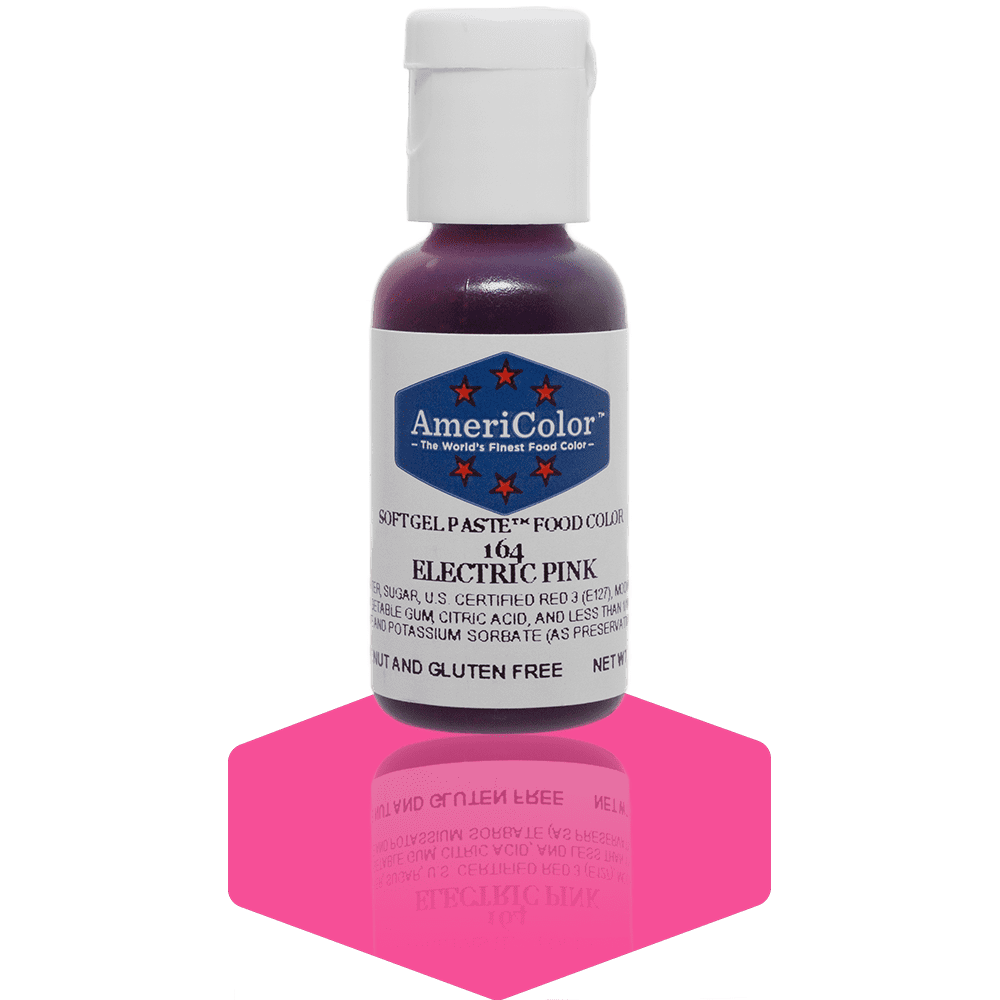 AmeriColor Electric Pink Soft Gel Paste Food Coloring, 0.75 fl oz ...