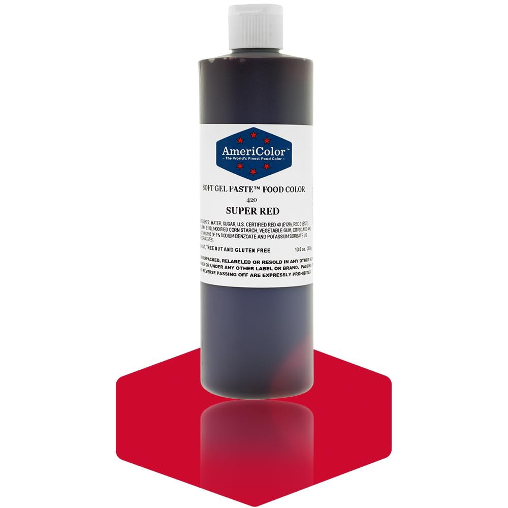 AmeriColor Food Color Super IEF31 Red 13.5 Oz - Walmart.com