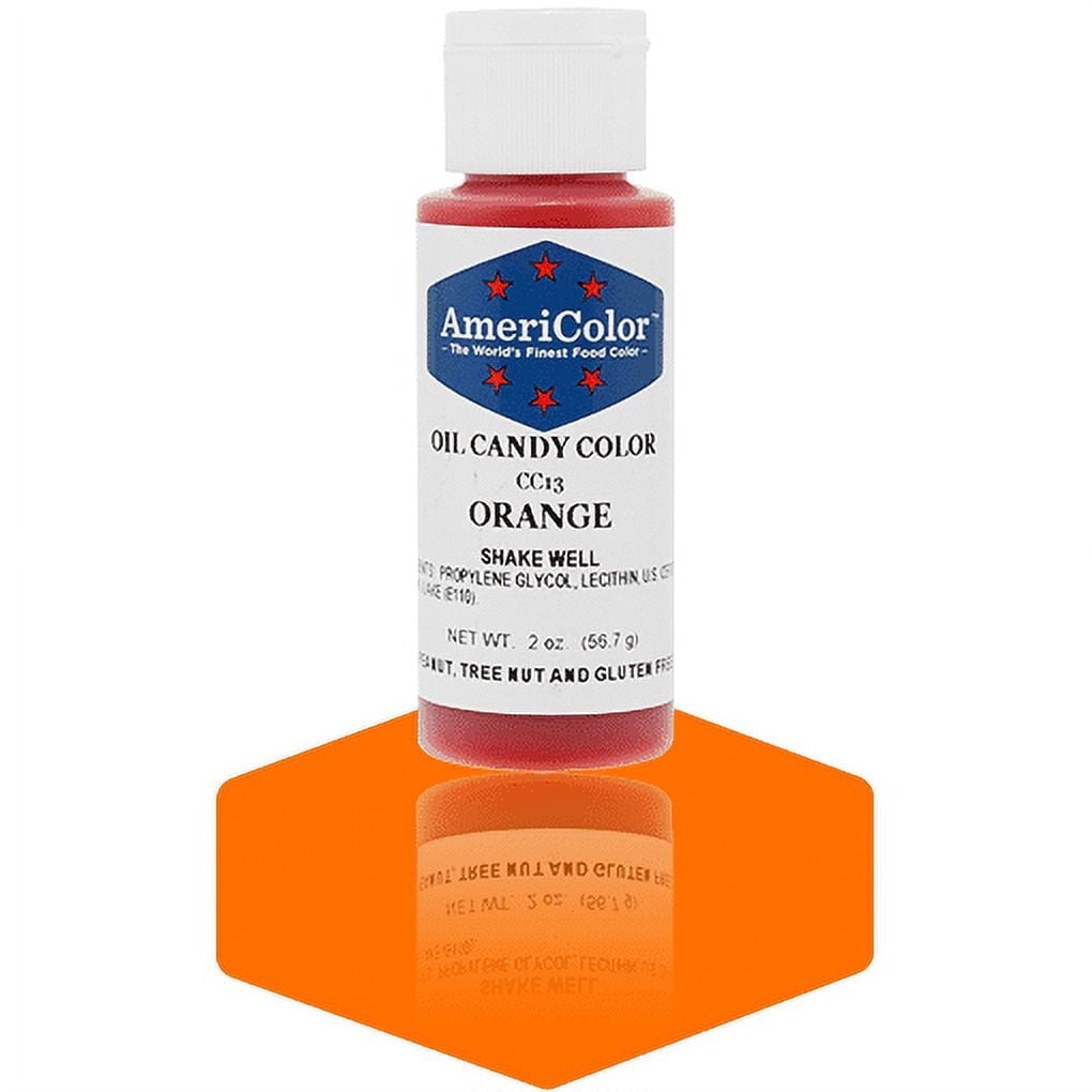 AmeriColor, Oil Candy Food Color, Orange 2oz - Walmart.com