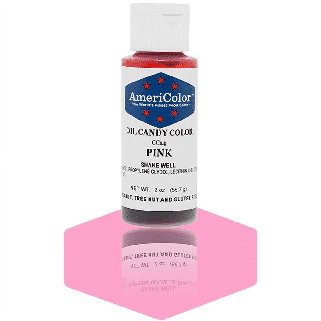 AmeriColor, Oil Candy Food Color, Pink 2oz - Walmart.com