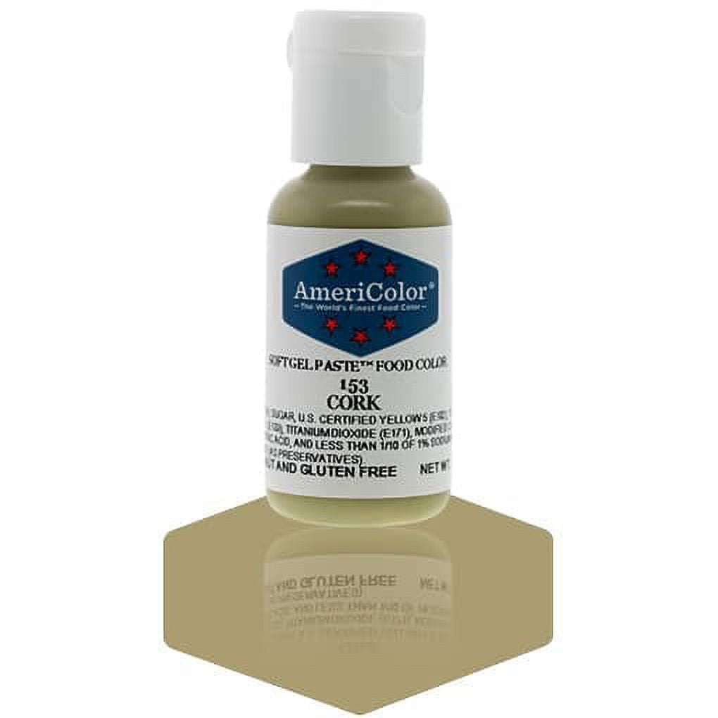 AmeriColor, Soft Gel Paste Food Color, Cork .75 oz - Walmart.com