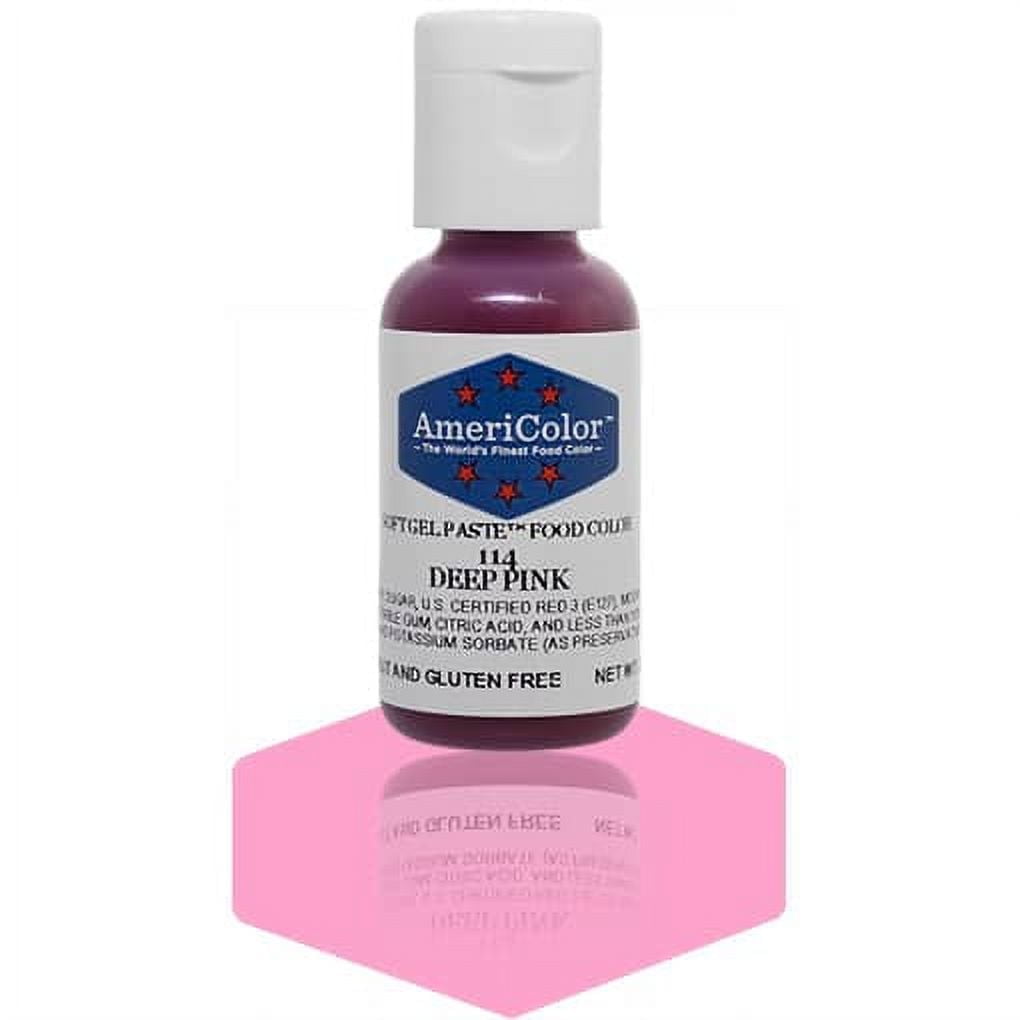 AmeriColor Soft Gel Paste Food Coloring, Deep Pink .75 oz - Walmart.com