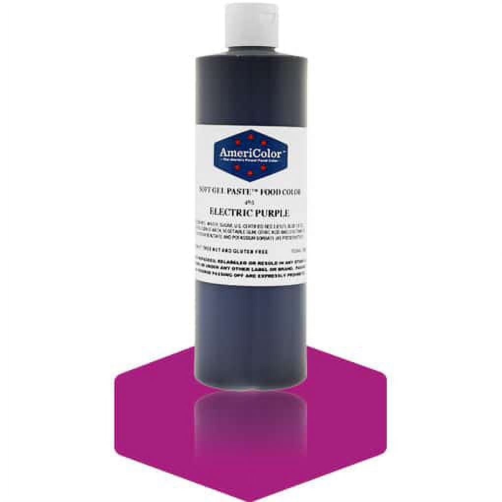 AmeriColor, Soft Gel Paste Food Color, Electric Purple 13.5 oz ...