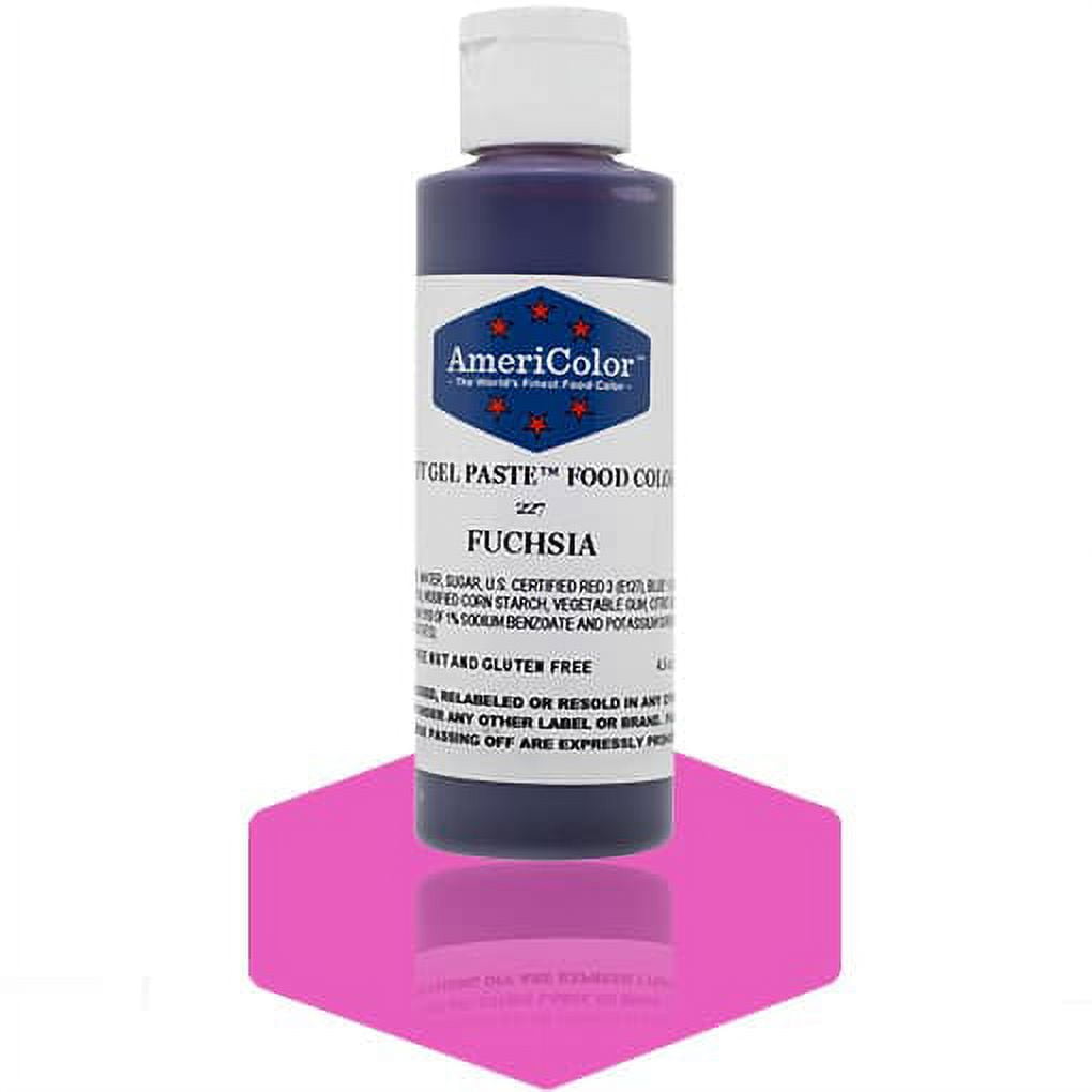 AmeriColor, Soft Gel Paste Food Color, Fuchsia 4.5 oz - Walmart.com
