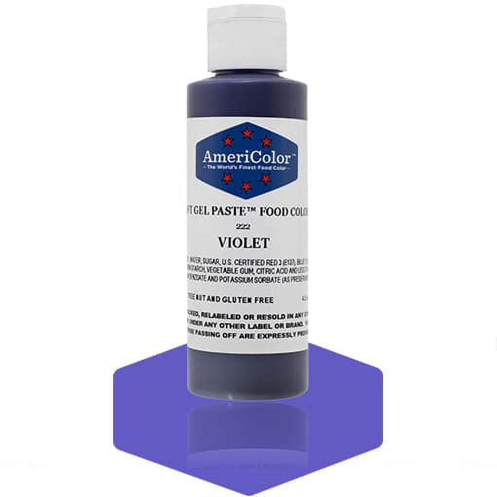 AmeriColor, Soft Gel Paste Food Color, Violet 4.5 oz - Walmart.com