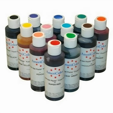 Chefmaster 12 Color Liqua-Gel Cake Food Coloring Multipack - Assorted ...