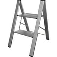 AmeriHome Ultra Slim Aluminum Two Step Folding Utility Step Ladder ...