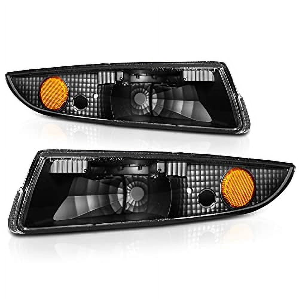 AmeriLite Bumper Lights Euro Black Amber for Chevy Camaro - Passenger ...