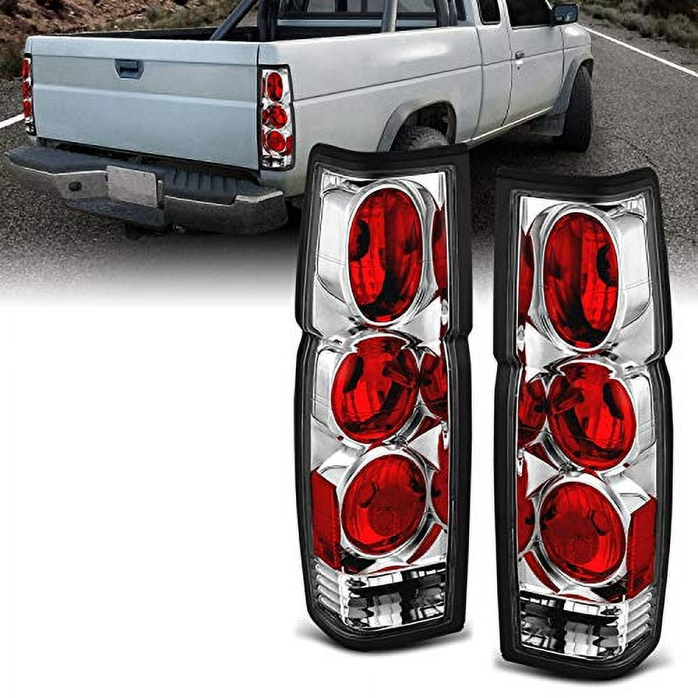 AmeriLite Chrome Replacement Brake Tail Lights Set For Hardbody D21 ...