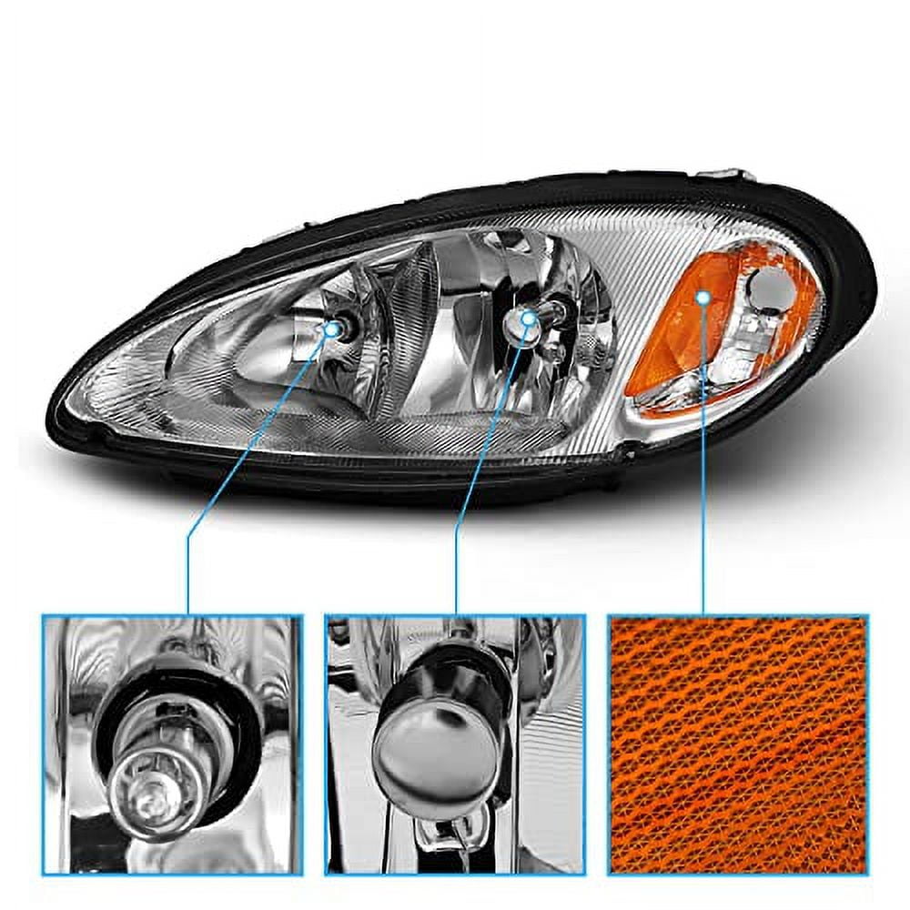 AmeriLite Replacement Headlights Turn Siganl Assembly for 2001-2005 For ...
