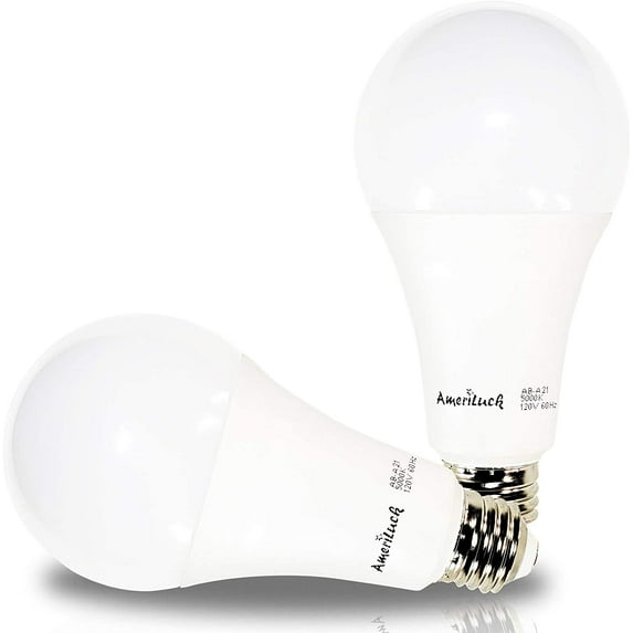 AmeriLuck LED 20W (150W Equivalent) Daylight Light Bulbs, Flicker-Free ...