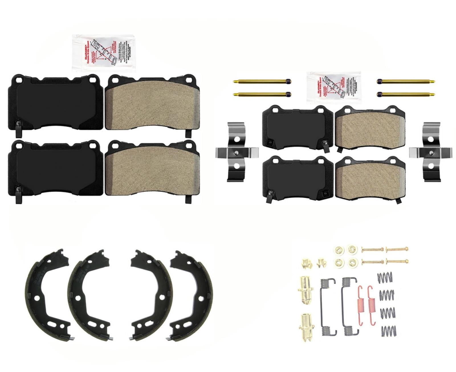 AmeriPRO Semi Met Brake Pad w Brembo 4 Piston for Hyundai Genesis Coupe ...