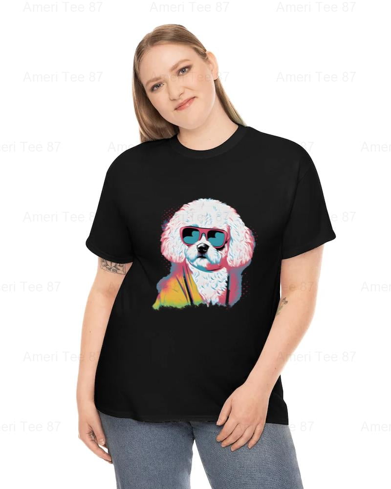 AmeriTee87 Bichon Frise Shirt 80s Party Dog T Shirt Owner Gift Dog ...