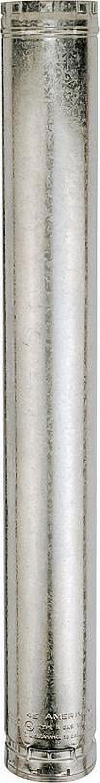 AmeriVent 6E18 Type B Gas Vent Pipe, 6 in OD, 18 in L, Galvanized Steel ...