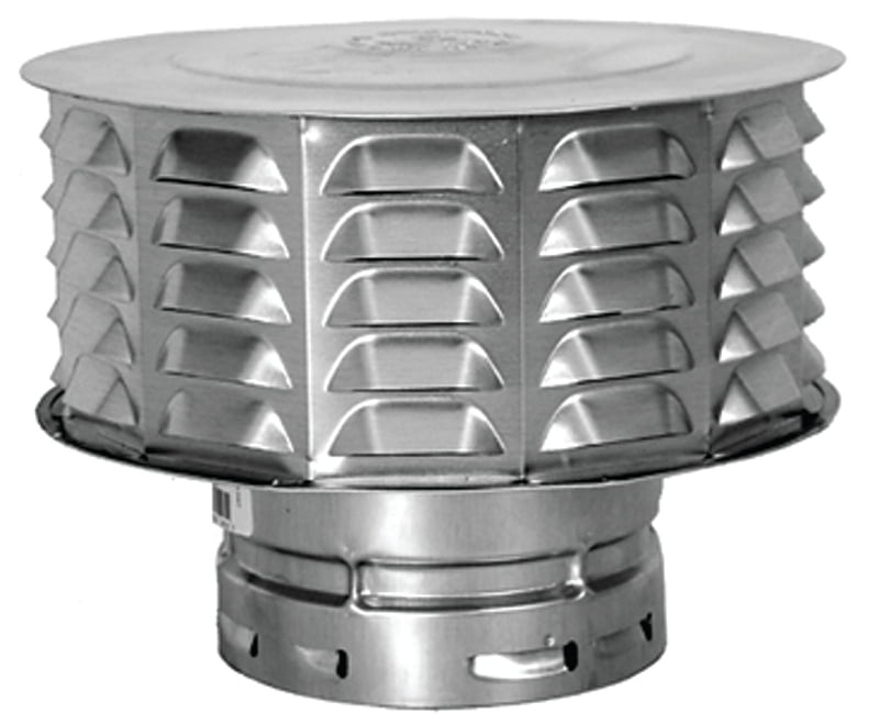 American Metal AmeriVent Snap Lock Vent Cap, 6 in Connection, Type B ...