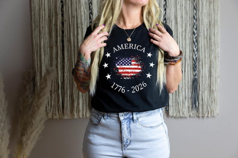 America 1776 - 2026 Shirt - USA 250th Anniversary Patriotic Tee | Stars ...