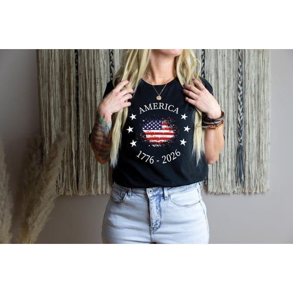 America 1776 - 2026 Shirt - USA 250th Anniversary Patriotic Tee | Stars ...