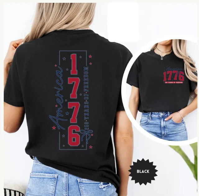America 1776 Shirt, 250th USA Anniversary Shirt, Independence Day T ...