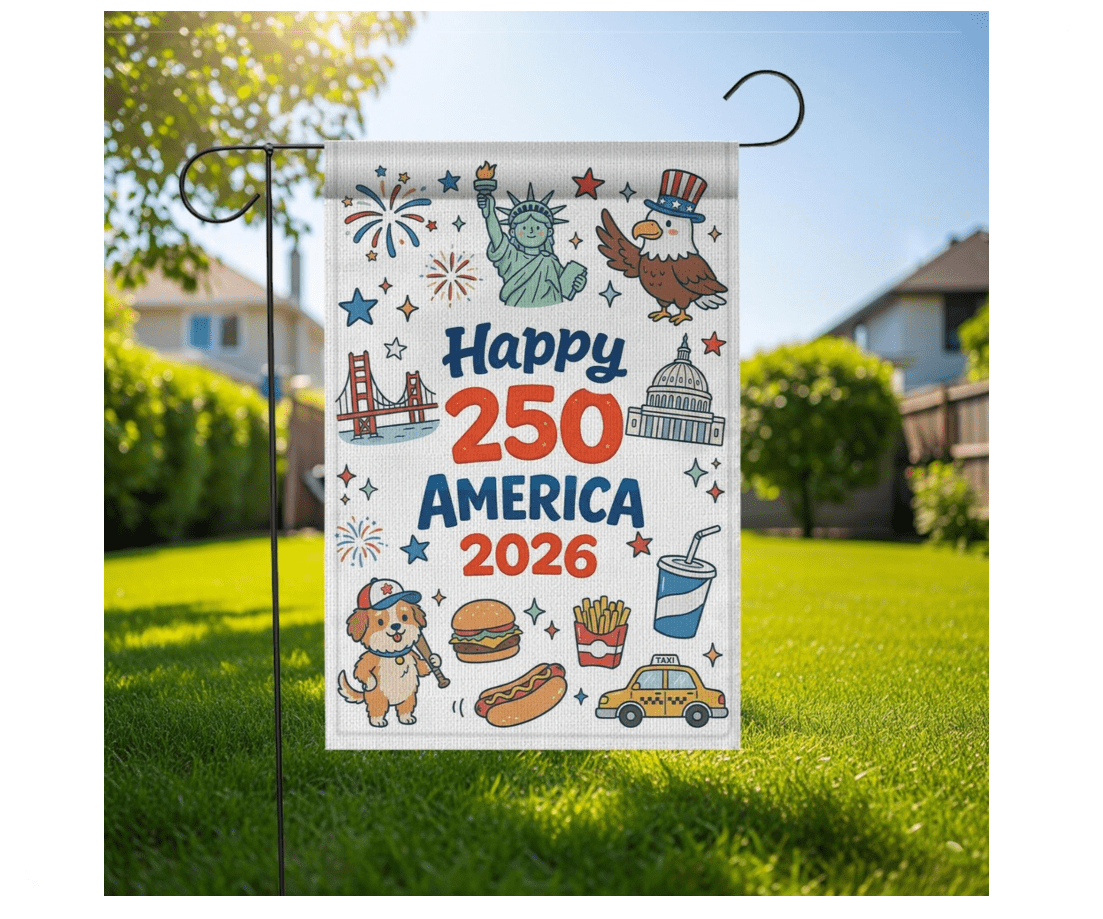 America 2026 Flag Patriotic USA 250th Celebration 28x40 POLE NOT ...