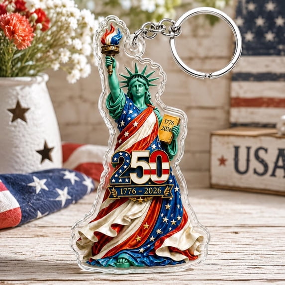 America 250 Acrylic Keychain, Statue of Liberty Keychain, 1776 2026 ...
