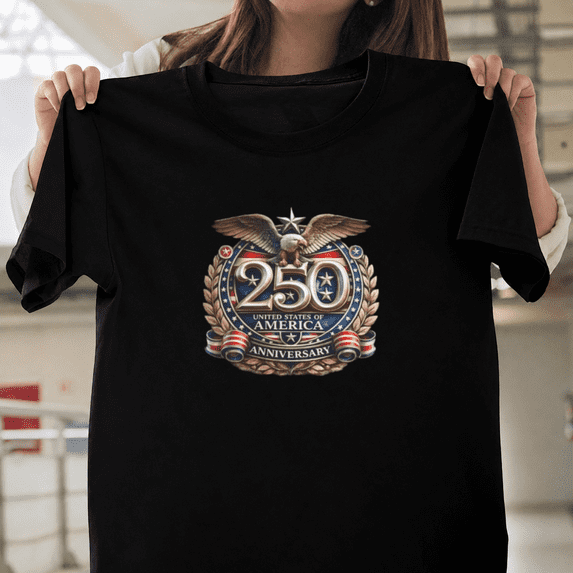 America 250 Anniversary Shirt Patriotic Eagle USA Graphic Gift Unisex T ...