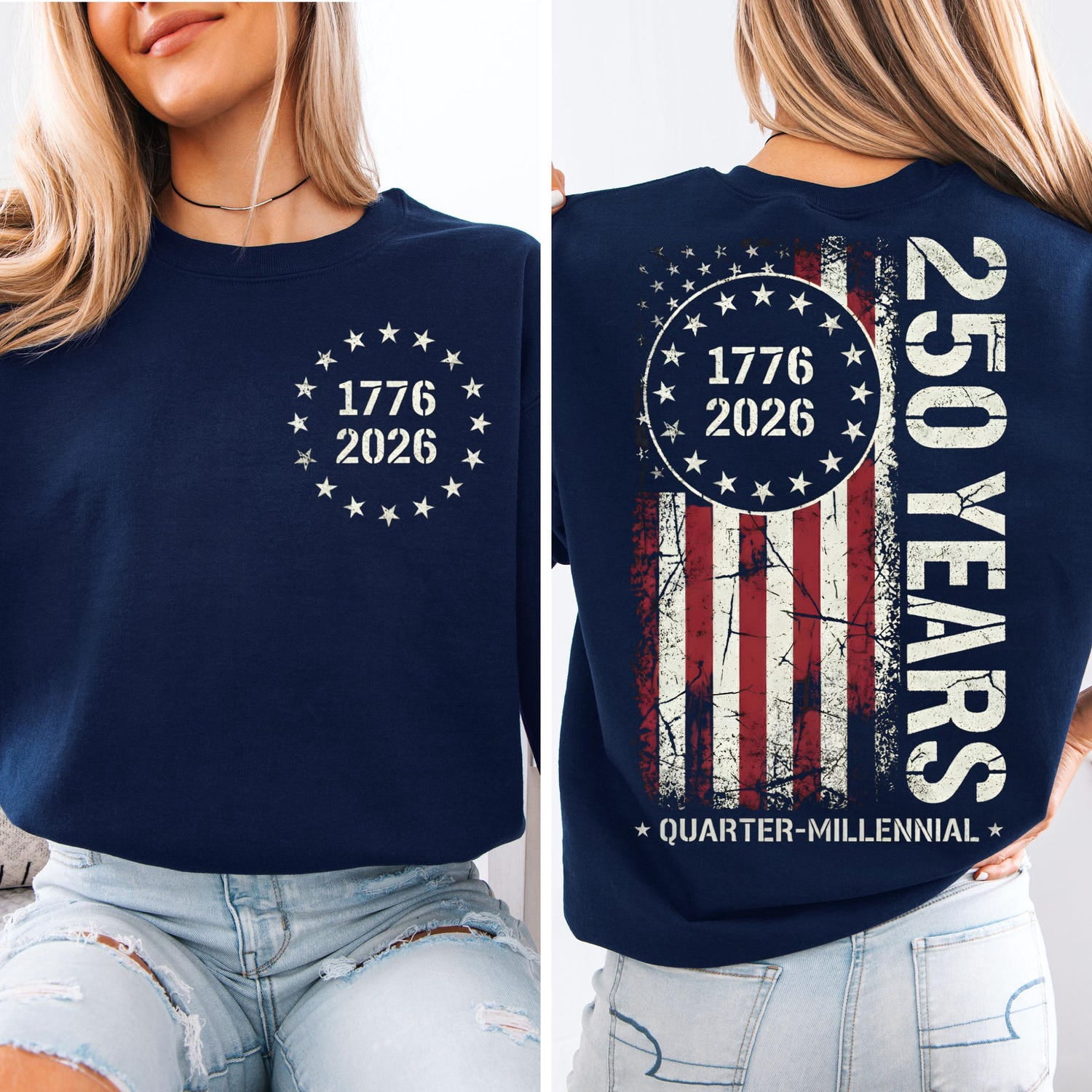 America 250 Anniversary Sweatshirt, 1776–2026 USA T-Shirt, 250 Years of ...