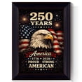 America 250 Art Print - Patriotic Bald Eagle Wall Art American Flag ...