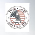 America 250 Eagle Stars And Stripes 1776 Semiquincentennial Art ...