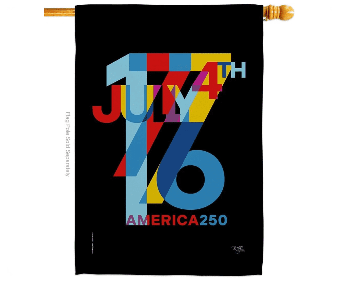 America 250 Flag July 4 Independence Day Tapestry Decor 28x40 POLE NOT ...