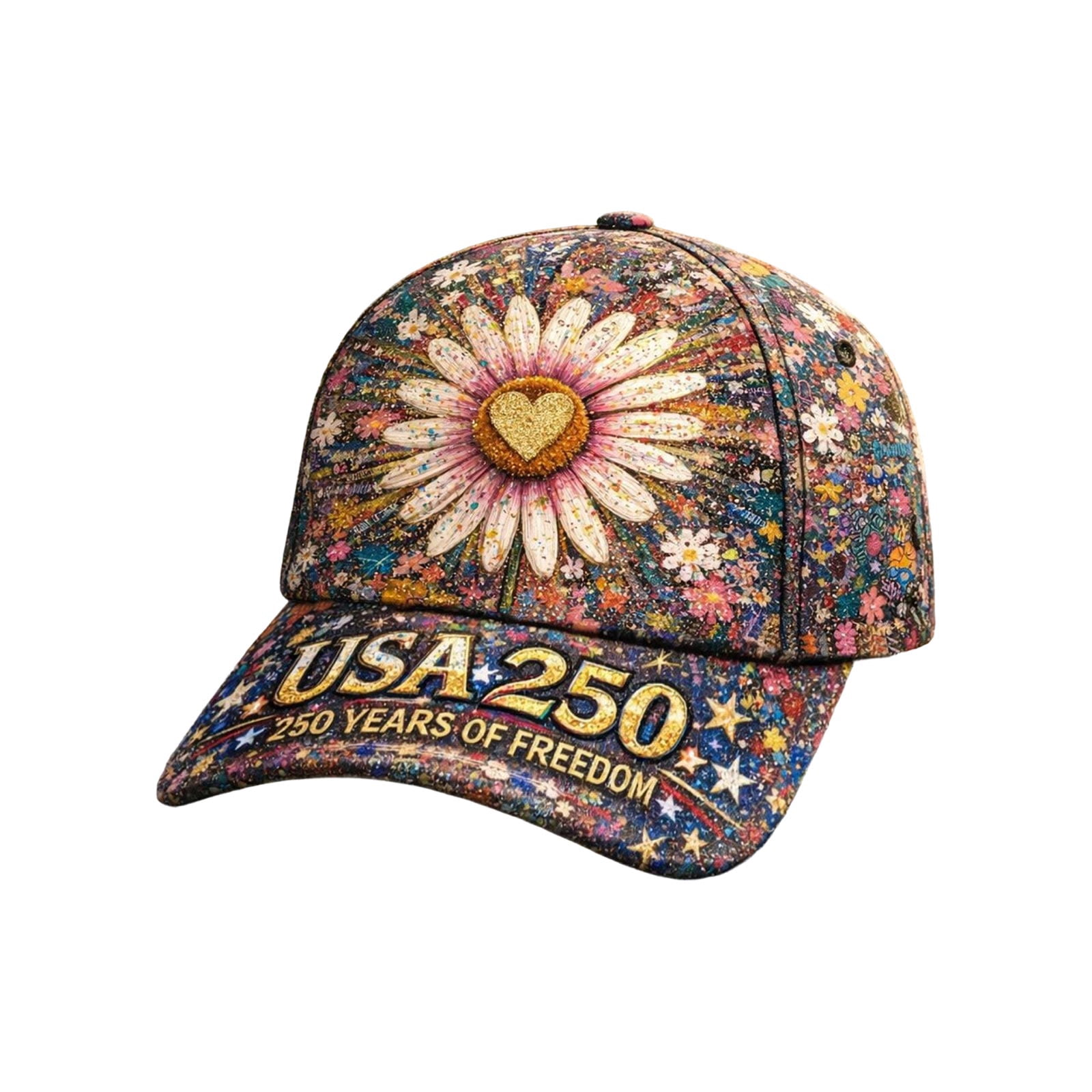 America 250 Hat, Freedom Hat, 250 Hat, 3D Printed, Faded Vintage Mesh ...