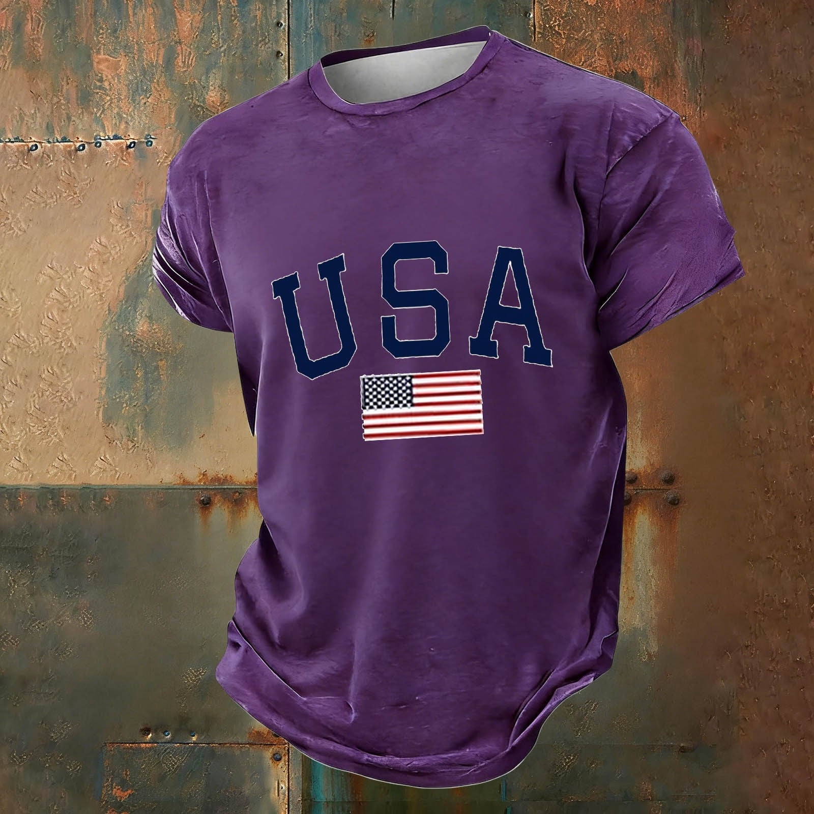 America 250 Merchandise Mens Short Sleeve Crewneck Independence Day ...